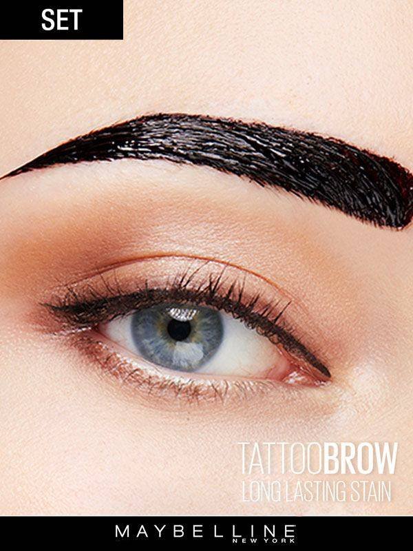 how to draw eyebrows with gel